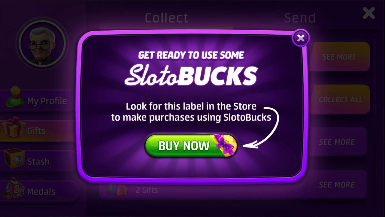 Sloto Bucks Giftcards - The Game Reward